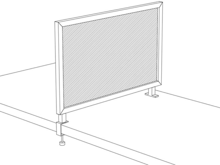 DESKTOP DIVIDER SCREEN | Iron Age Office